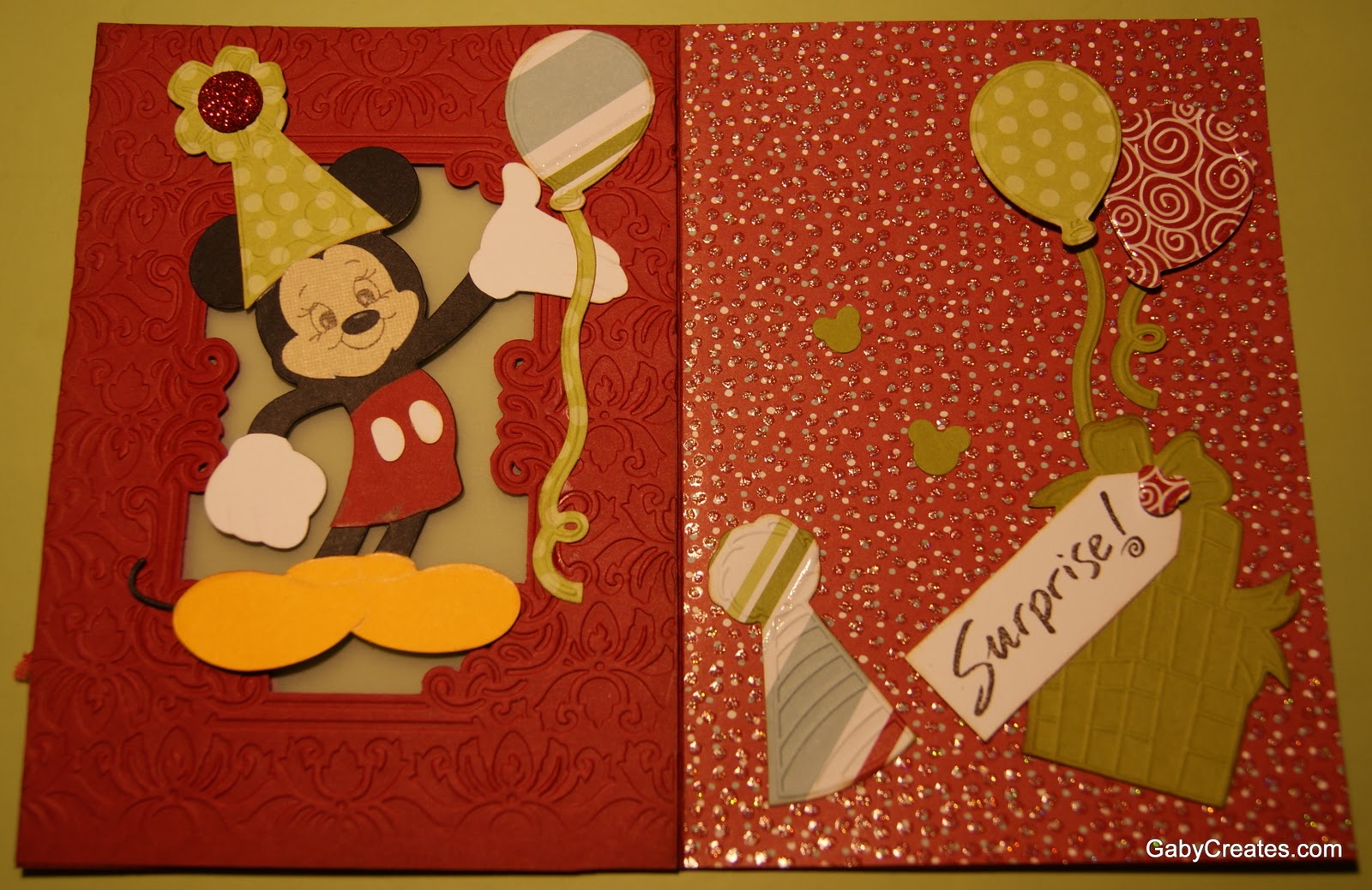 She's a Sassy Lady: Card Surprise with Mickey