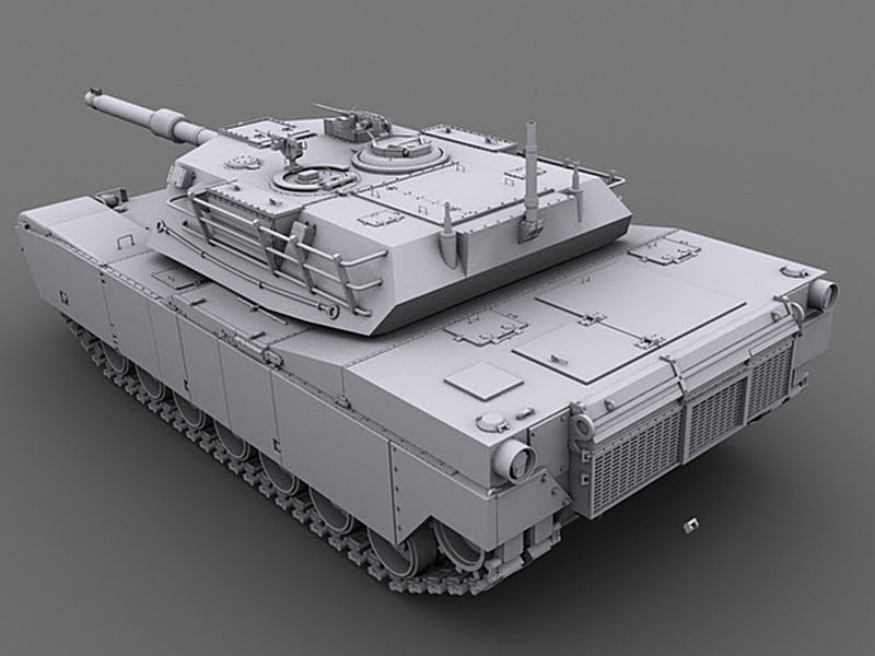 Horrific Design: Abrams M1 (high poly cage)