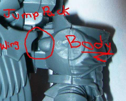 Fort Buyaki: Sanguinary Guard Wings Assembly