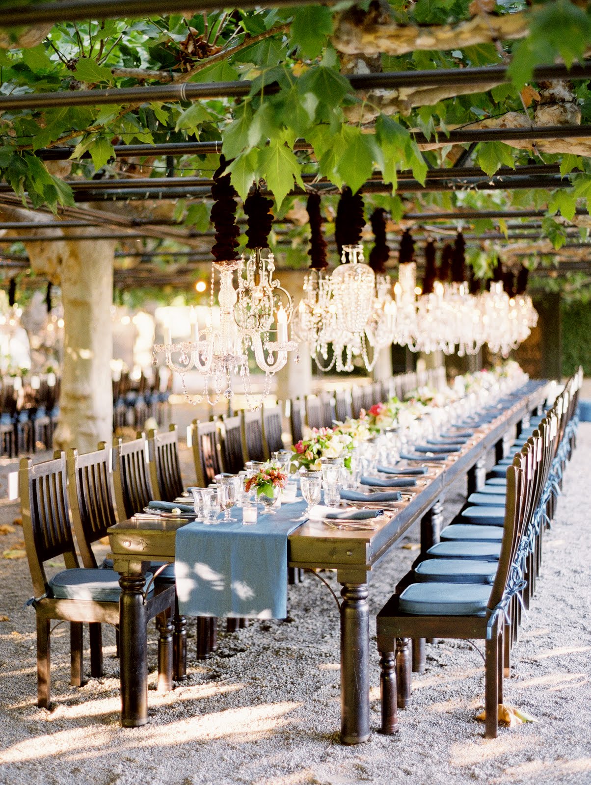 Kiss the Bride: Table Under a Vine...