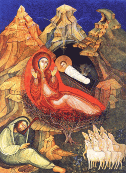nativit%C3%A0koder.gif (250×343) | Biblical art, Holy cards, Art