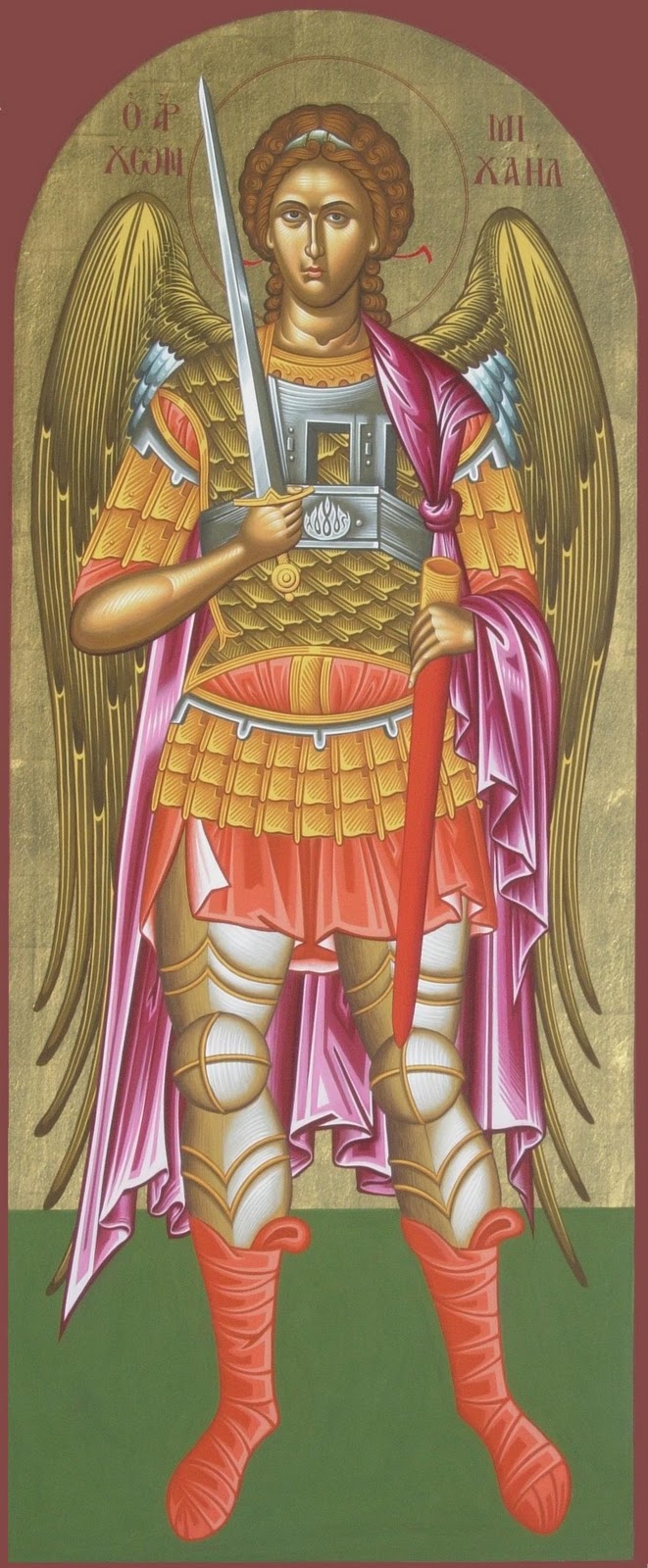 Icona di san Michele Arcangelo passo passo