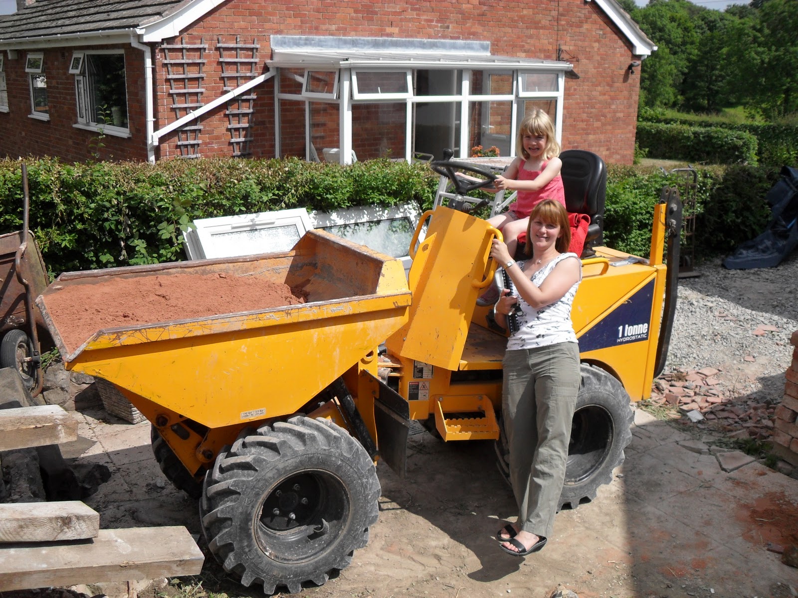 Delfryn - A Self Build Timber Frame House: Georgia the Digger Driver