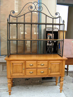 Uhuru Furniture & Collectibles: 2 Piece Baker's Rack/Buffet--SOLD