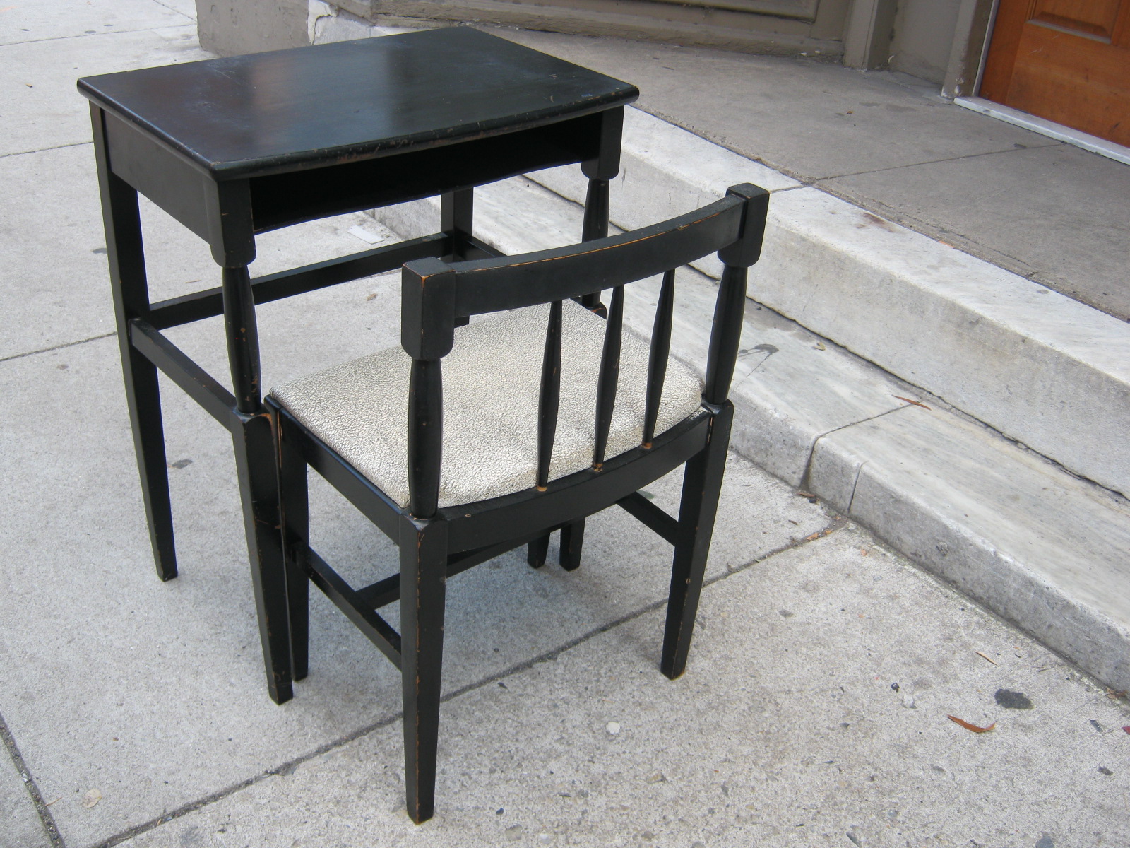 Uhuru Furniture & Collectibles: 1950s Telephone Table and Bench SOLD