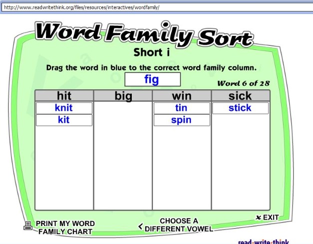 Little Fun; Little Learning: Studying Word Families