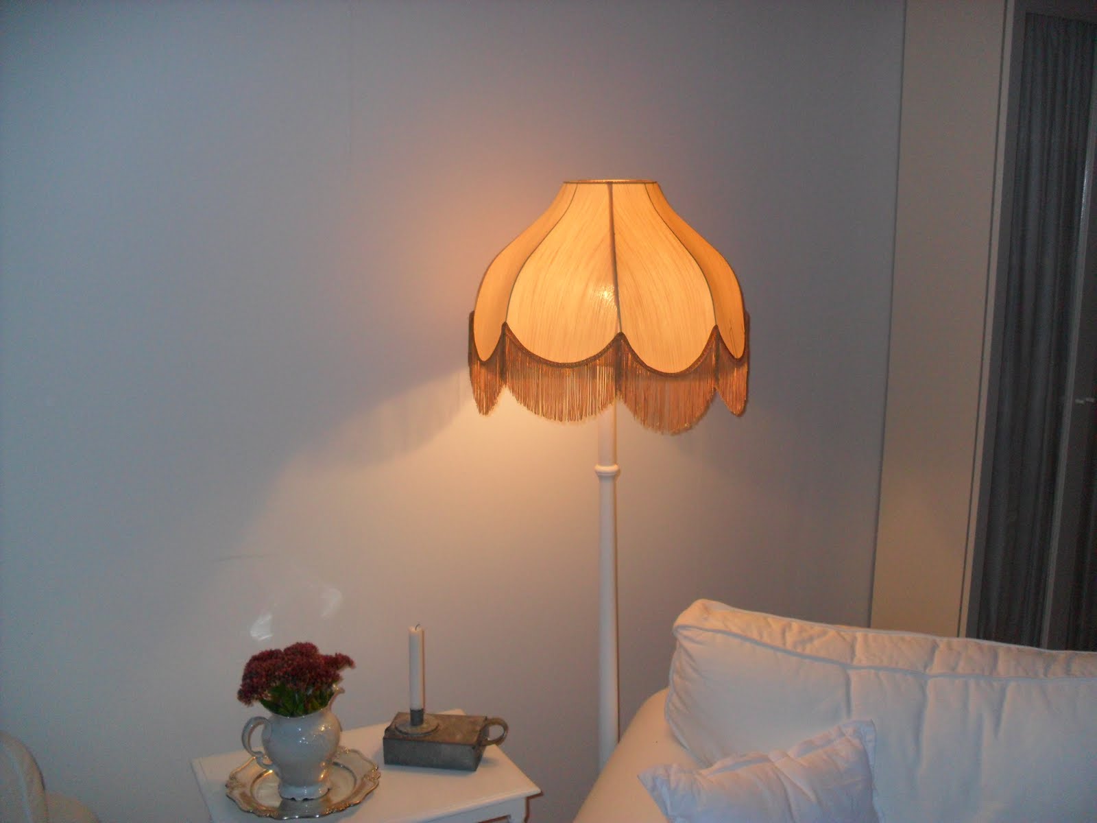 Vit Sockerbit: Ny lampskärm