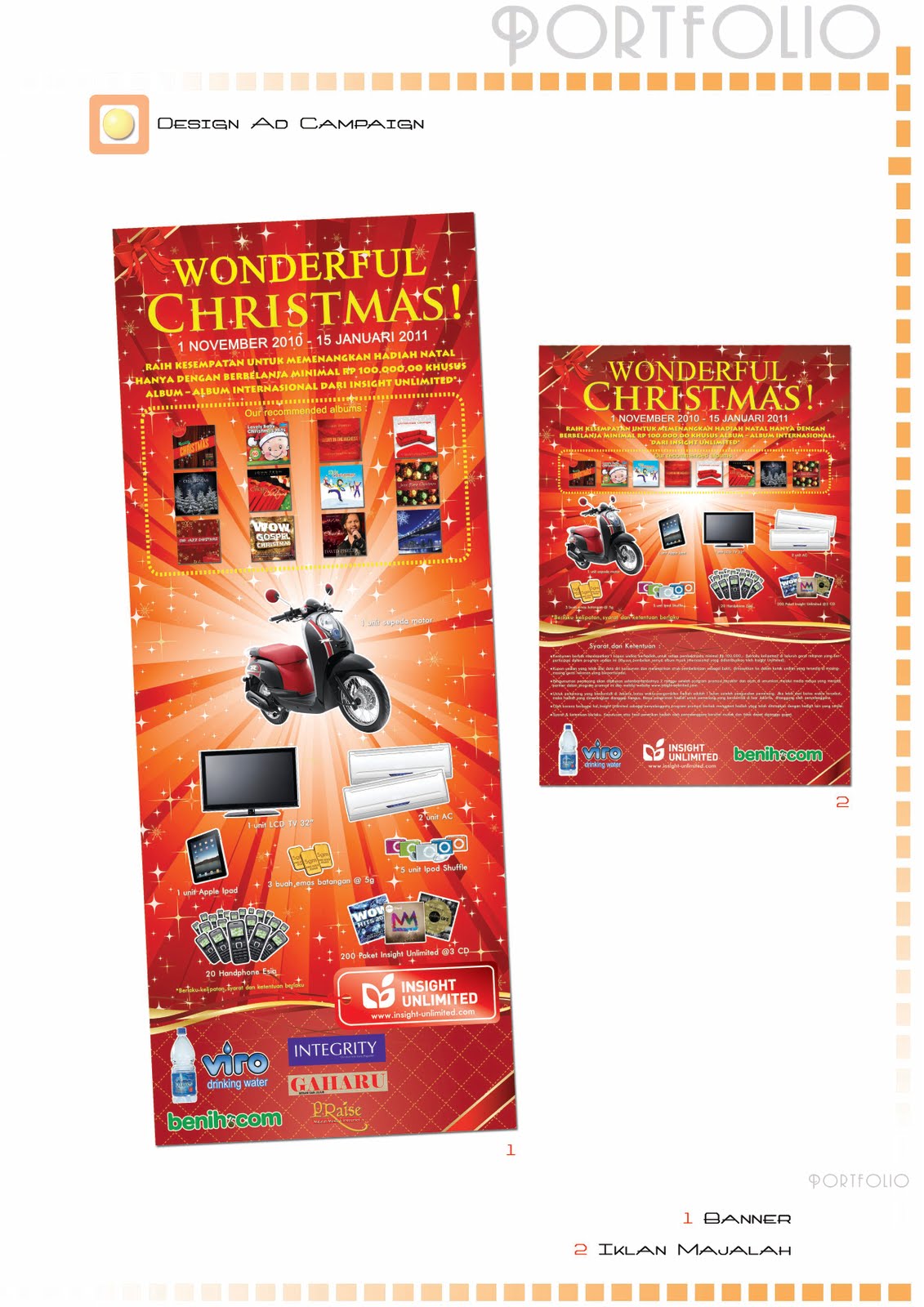 portfolio: Design Banner & Magazine Ads