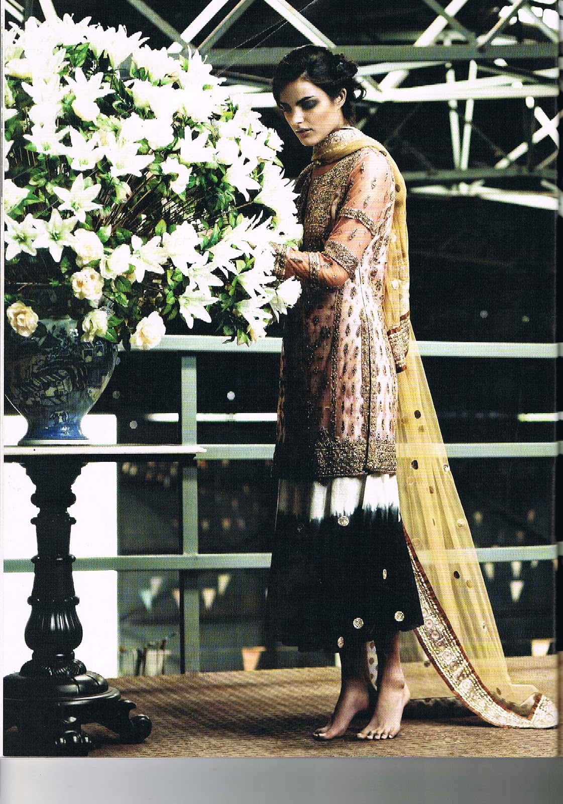 Grey Chiffon: ritu kumar's latest suit design