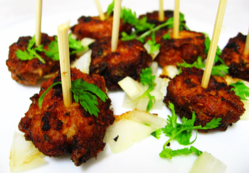 Indian cooking: Spicy Chicken Pops