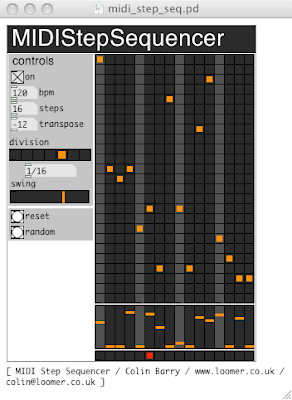 High-pass Filter: Pure Data MIDI Step Sequencer (2)