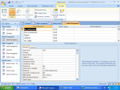 just readonce: Contoh DDL & DML dalam database