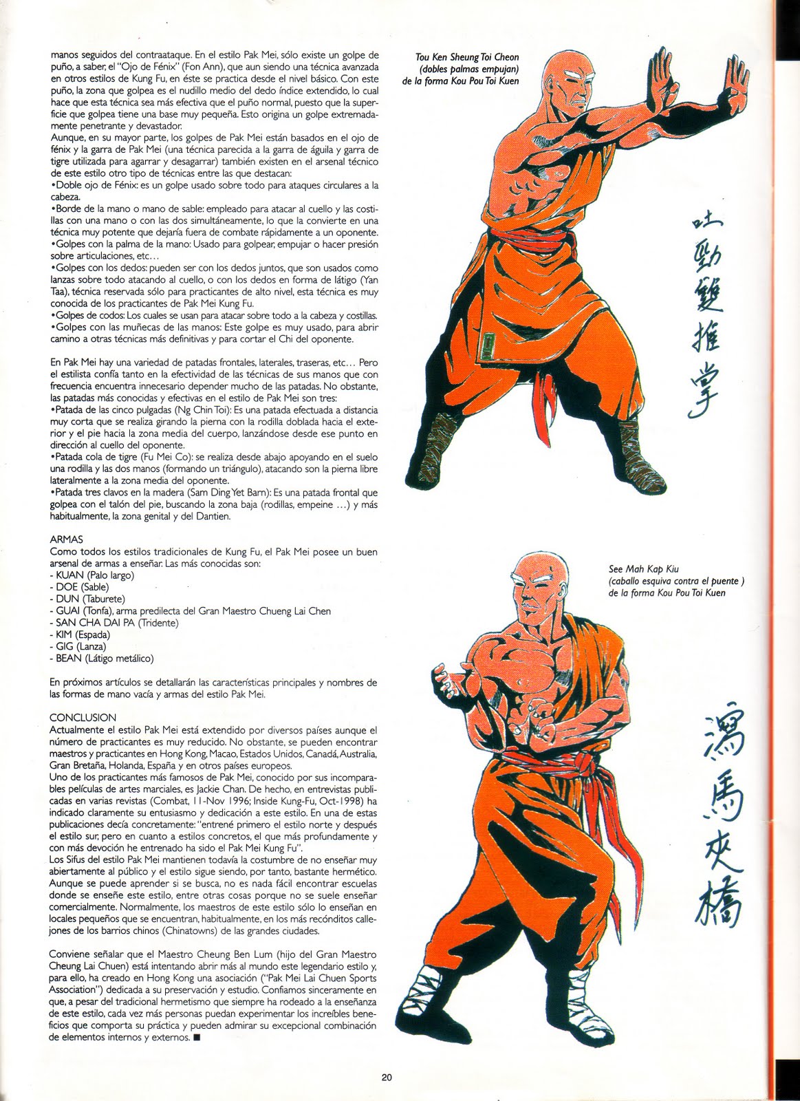 PAK MEI,Ceja Blanca,White Eyebrow, Asociacion Cheung´s Pak mei Kung Fu ...