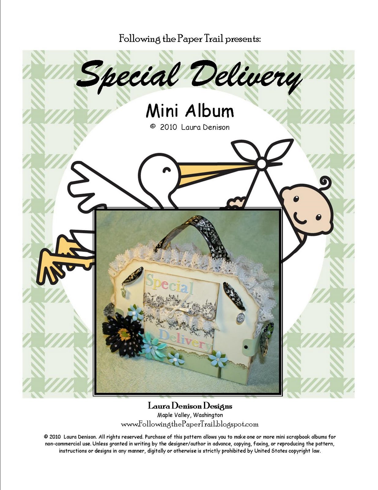 The Paper Trail: "Special Delivery" Baby Mini Album Kits