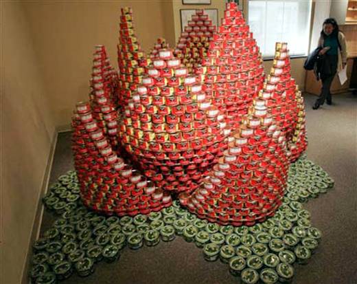 Munna Kumar: Stacked Can Art