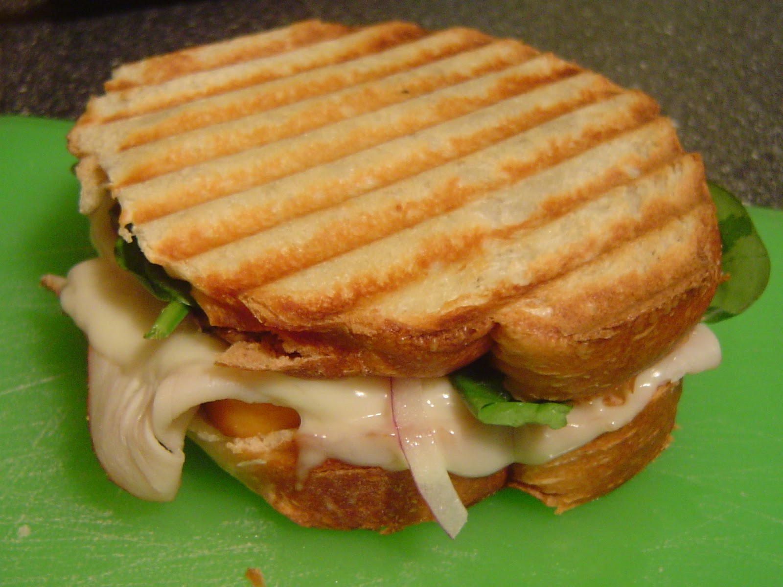 Kitten with a Whisk: Smokey Cheddar Turkey Panini