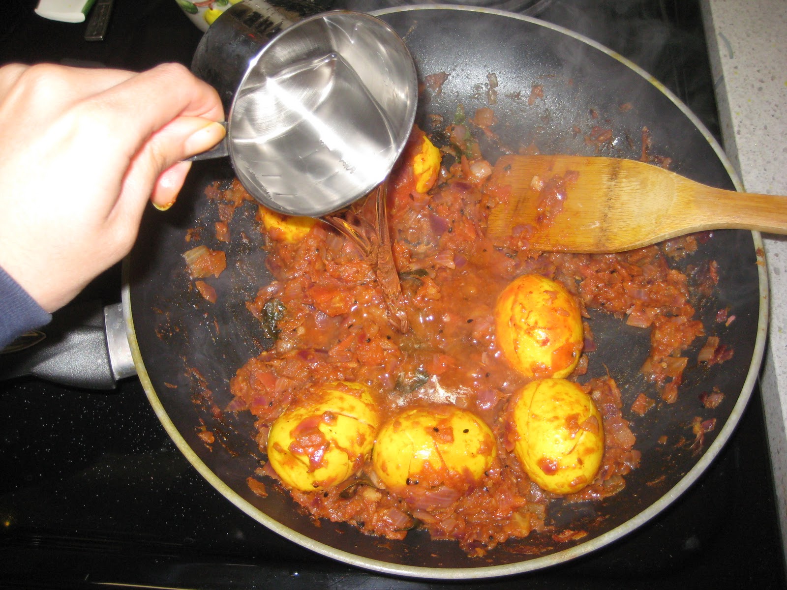 Spicy Egg Masala... for those cold winter days! - Honey, Whats Cooking