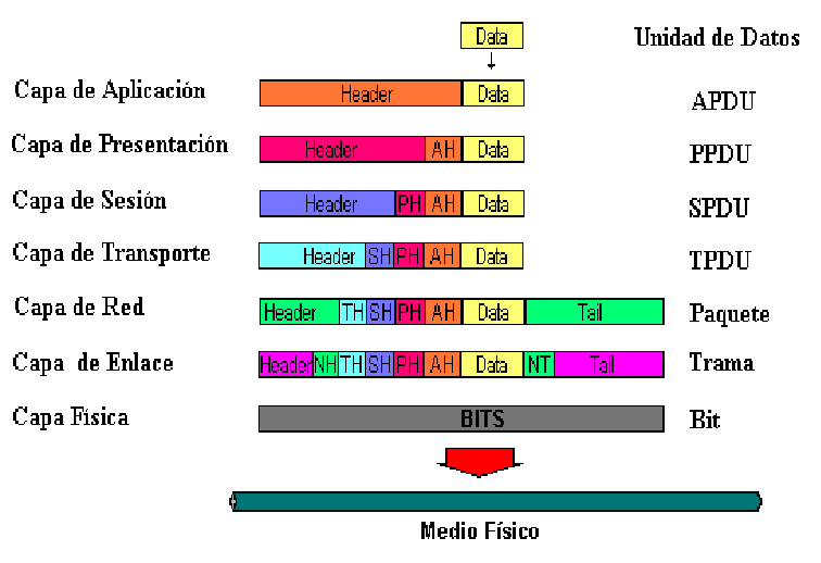 REDES: las 7 capas del modelo OSI
