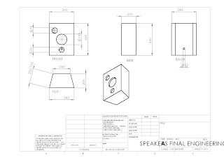 Speaker Design: SOLIDWORKS ENGINEERING DRAWING