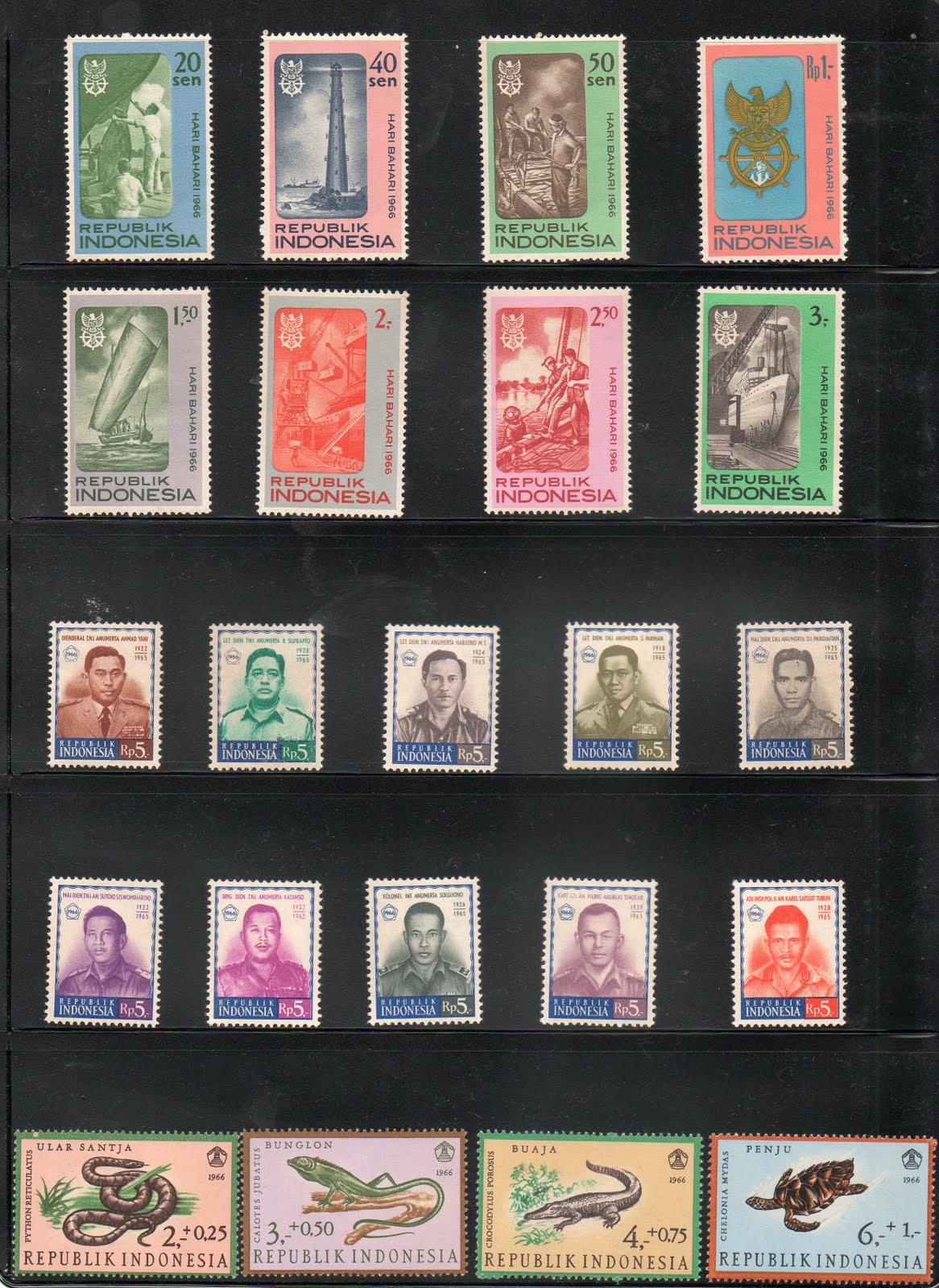 koleksi filateli dan numismatik: Koleksi Prangko Dari Tahun 1948 - 1968