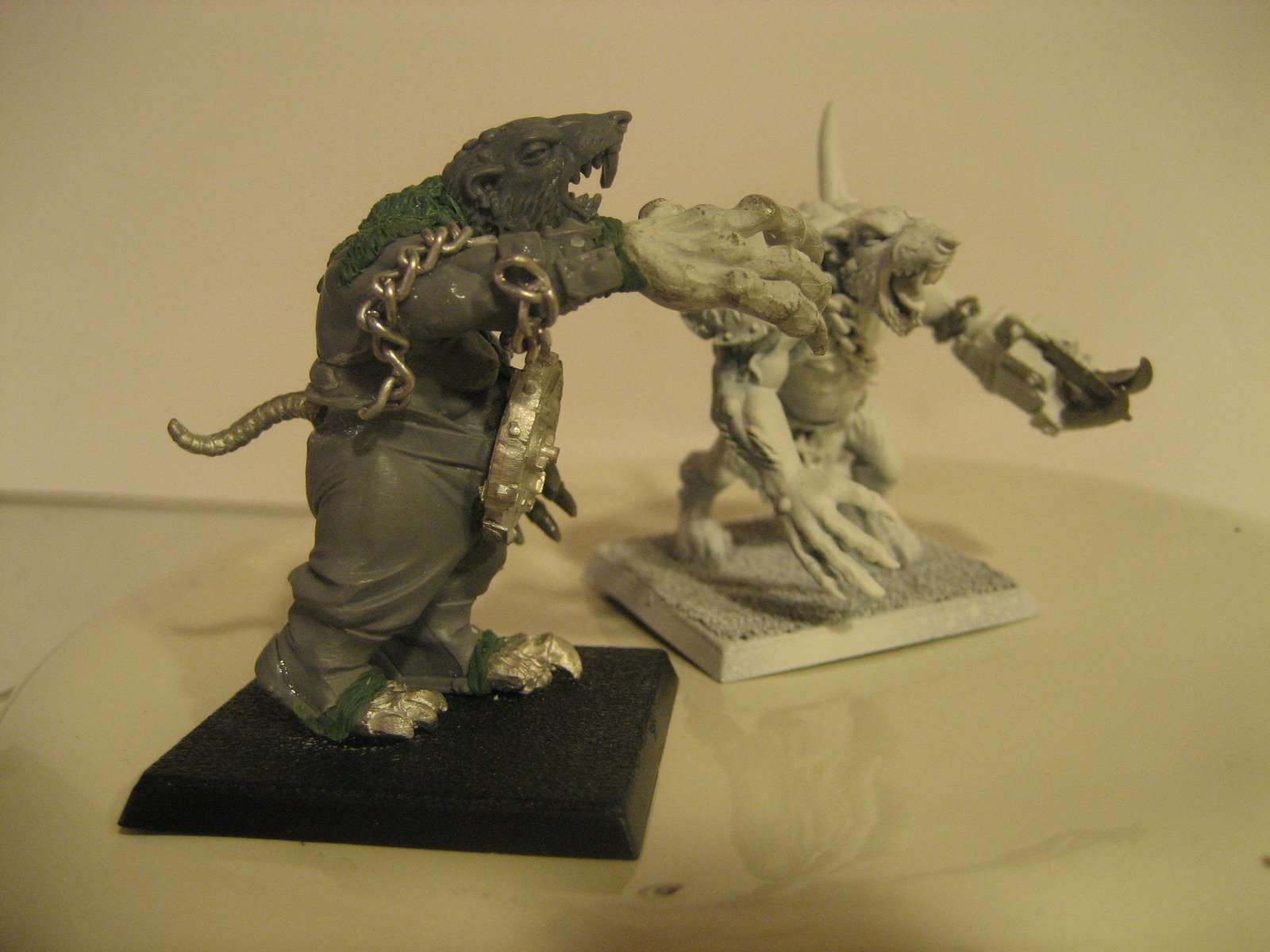 Converted Rat Ogres for Warhammer Fantasy