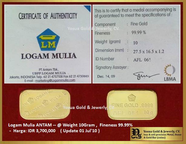 ANTAM Logam Mulia Batam: Product