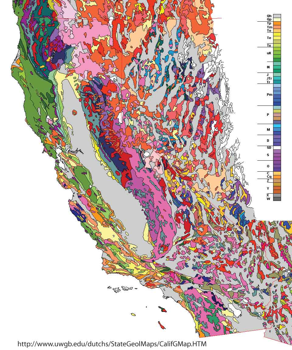 Geological Map Of California