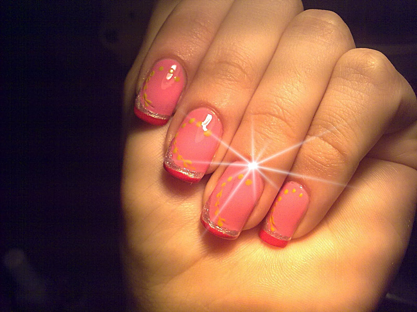 Brenda's Nail Art Space: Bright and Summery Nails ( night out )