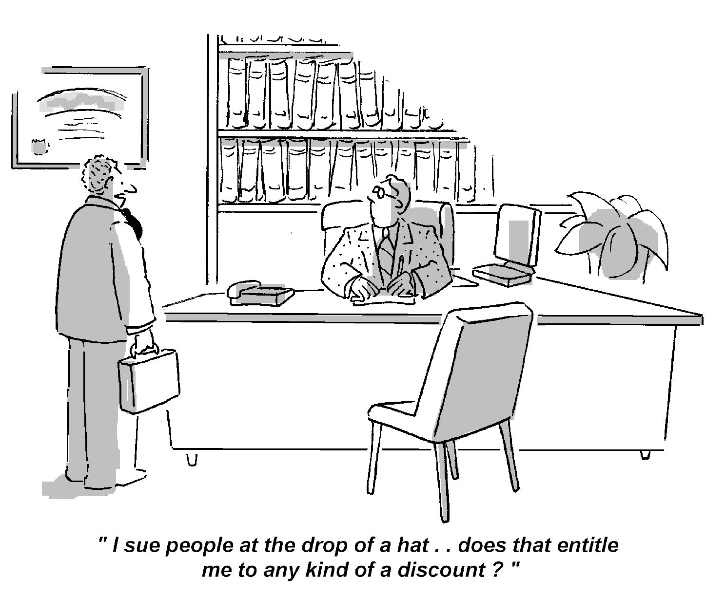 Plum Loco - Roy Delgado: Lawyer cartoons - Roy Delgado