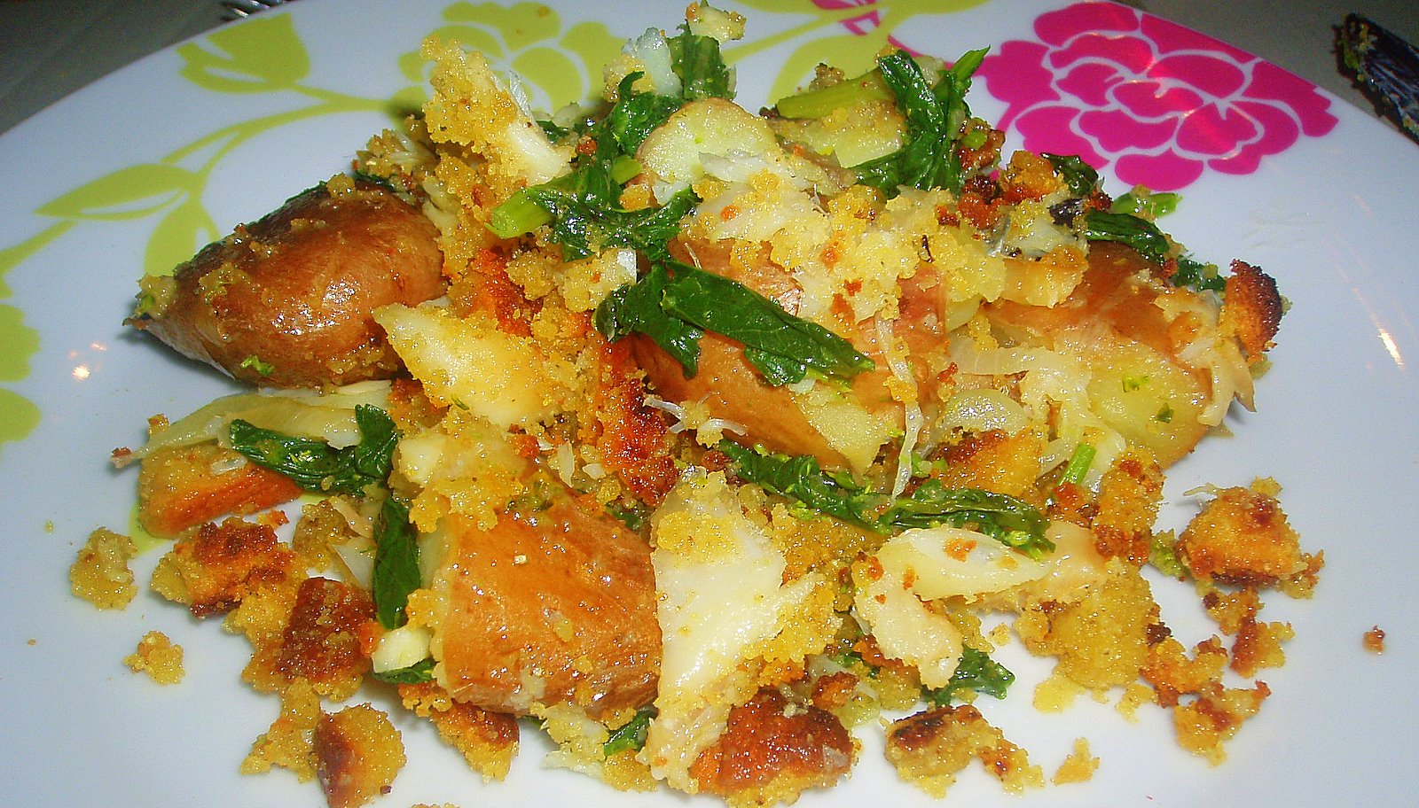 Panelaolume: Bacalhau com migas de broa