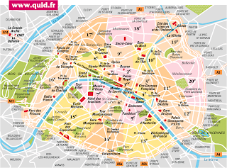 Viagens e dicas da Miolo: Mapa turístico de Paris