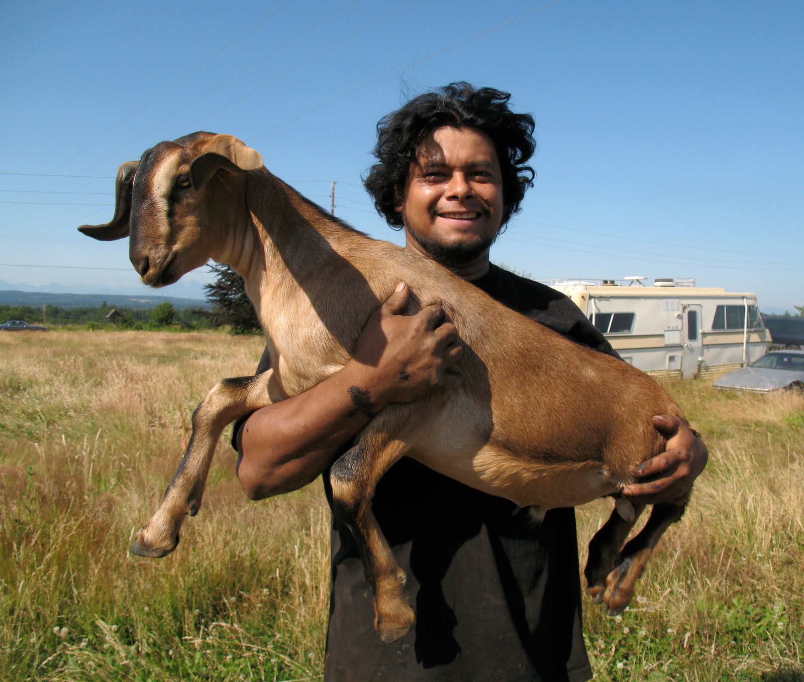 New To Farm Life: A Man and his Goat (It's a beautiful Thing)