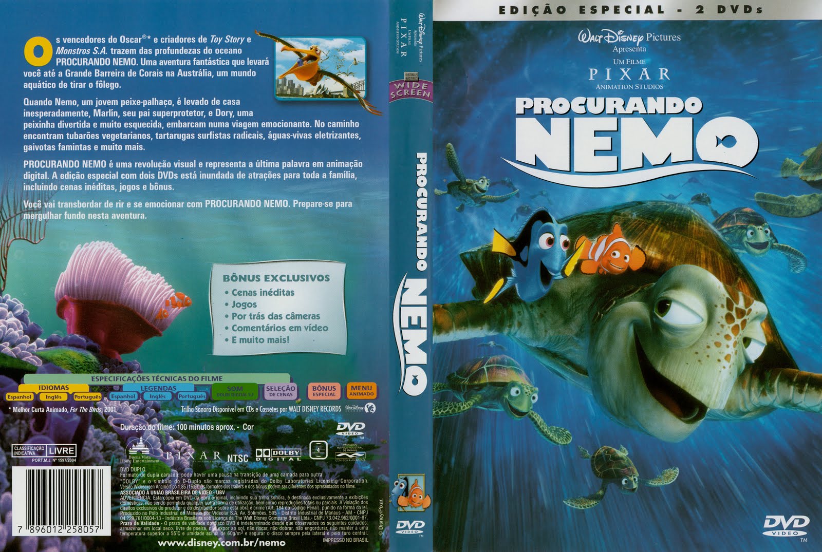 Procurando Nemo - Capas Covers - Capas De Filmes Grátis