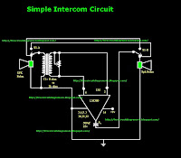 FREE CIRCUIT DIAGRAMS 4U: Simple Intercom Circuit