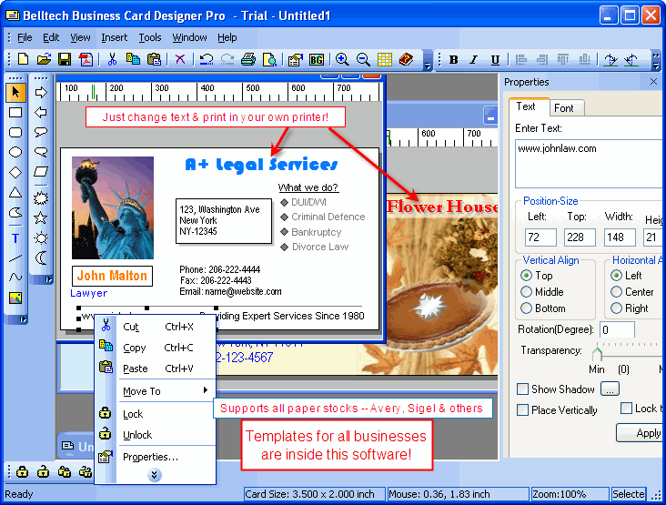 all free download: Portable Belltech Business Card Designer Pro 4.7 ...