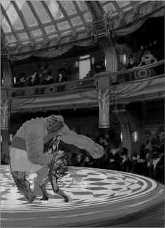 Mowrer Art Steampunk Frankenstein and more: Steampunk Boxing fight