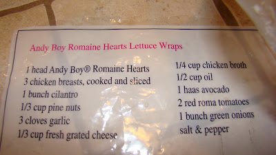 Bon Apetite!: Andy Boy Romaine Hearts Lettuce Wraps