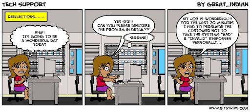 The Big Fat Indian Dream: tech support.....