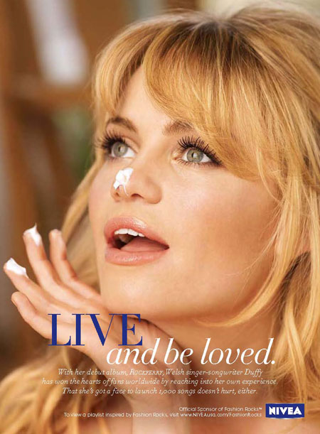 Duffy News and Memorabilia: 2008 Nivea Advertising Campaign