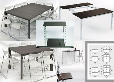 Expandable Console Table - Accommodate Up to 12 people | Contemporary ...