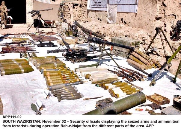 weapons found in waziristan are indian made LATEST PICTURES | Pakistan ...