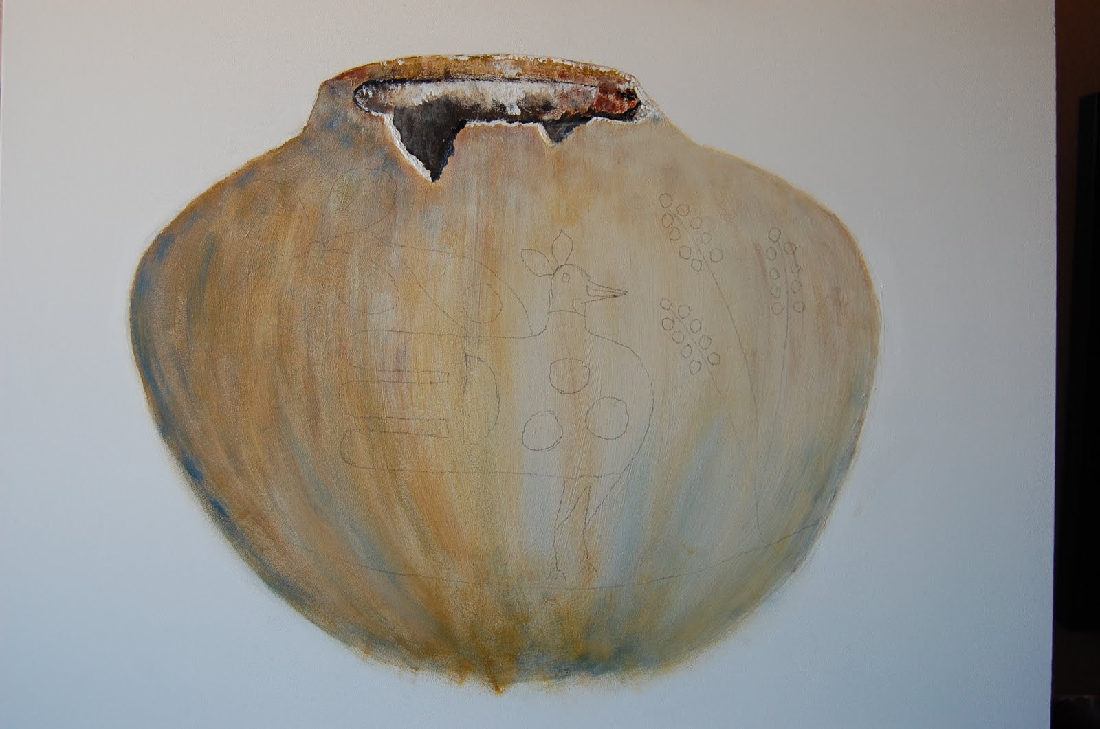 J. Richard Secor: Antique Native American Pot with Decoration