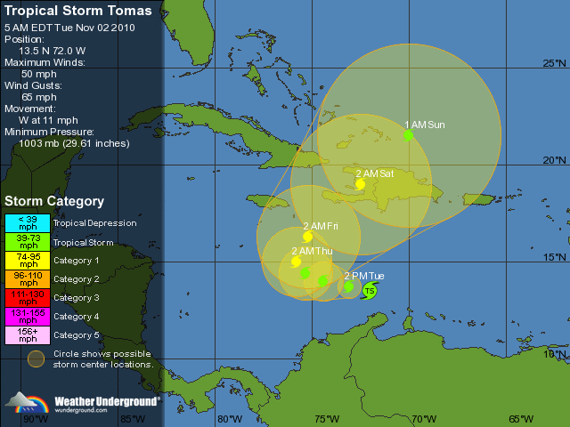 The Dream Antilles: Haiti: Hurricane Tomas And Today's Ceremony