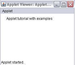 java blog for beginners: java Applet example tutorial for beginners