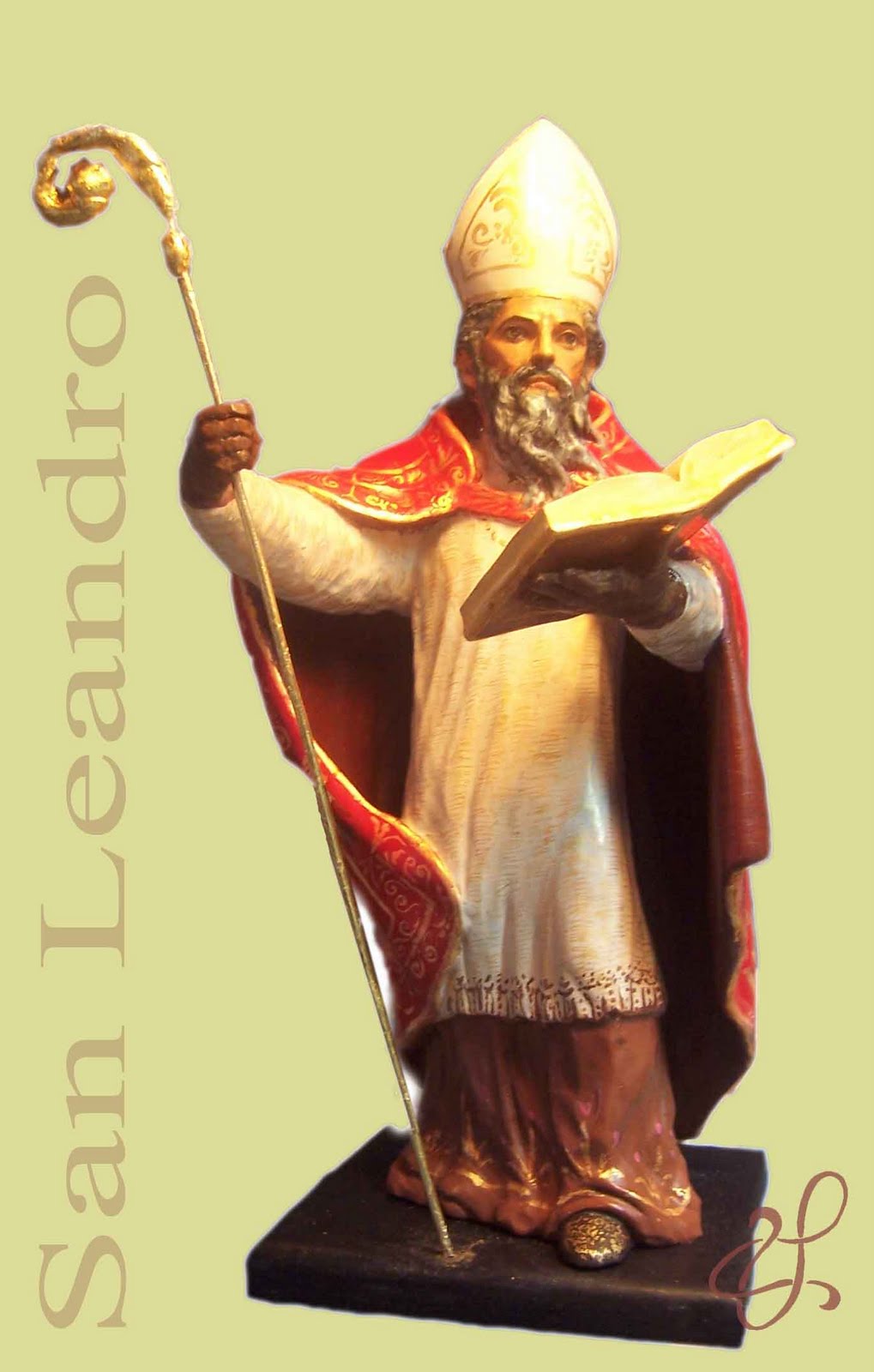 Escultor Ángel Velázquez Vega: San Leandro