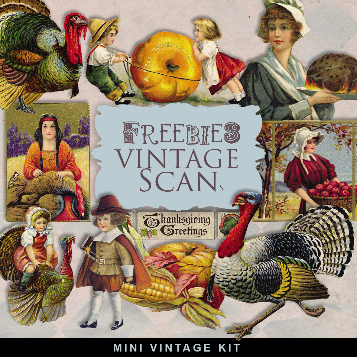 Freebies Vintage Thanksgiving Day Vignettes:Far Far Hill - Free ...