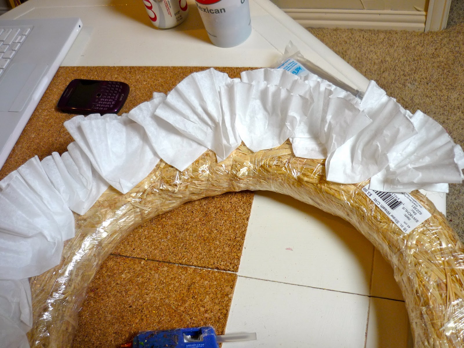 Crafty Texas Girls: The Coffee Filter Wreath (A Christmas Craft)