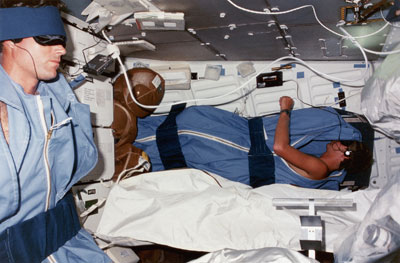 Sleeping in Outer Space Travel - Rare Photos Collection