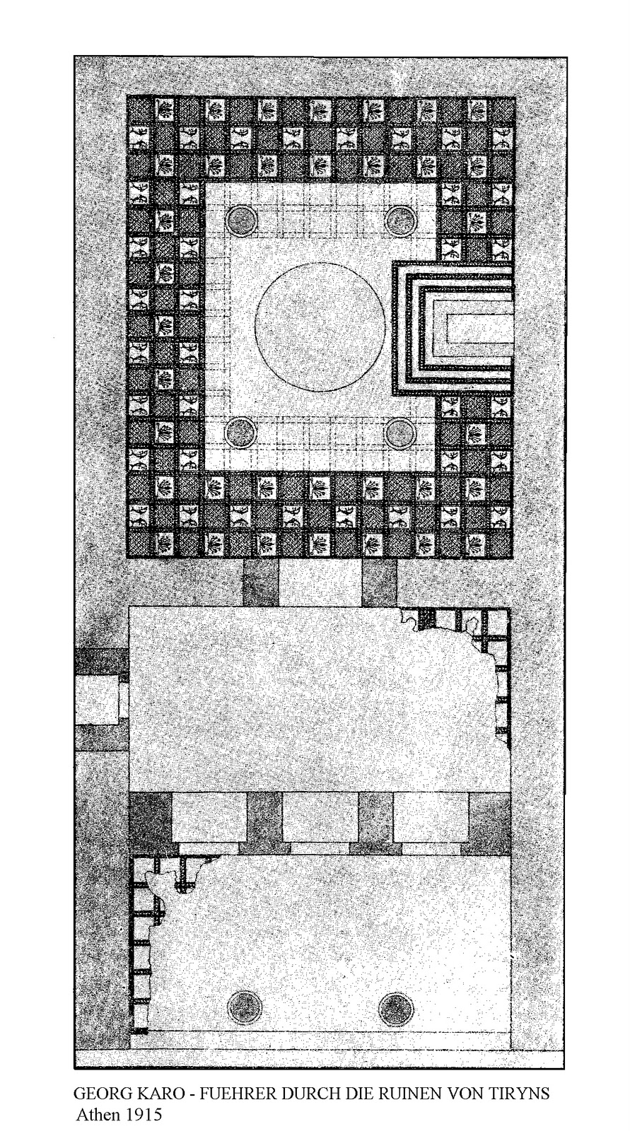 Interior layout of a Megaron | Layout, Ancient, Classical architecture