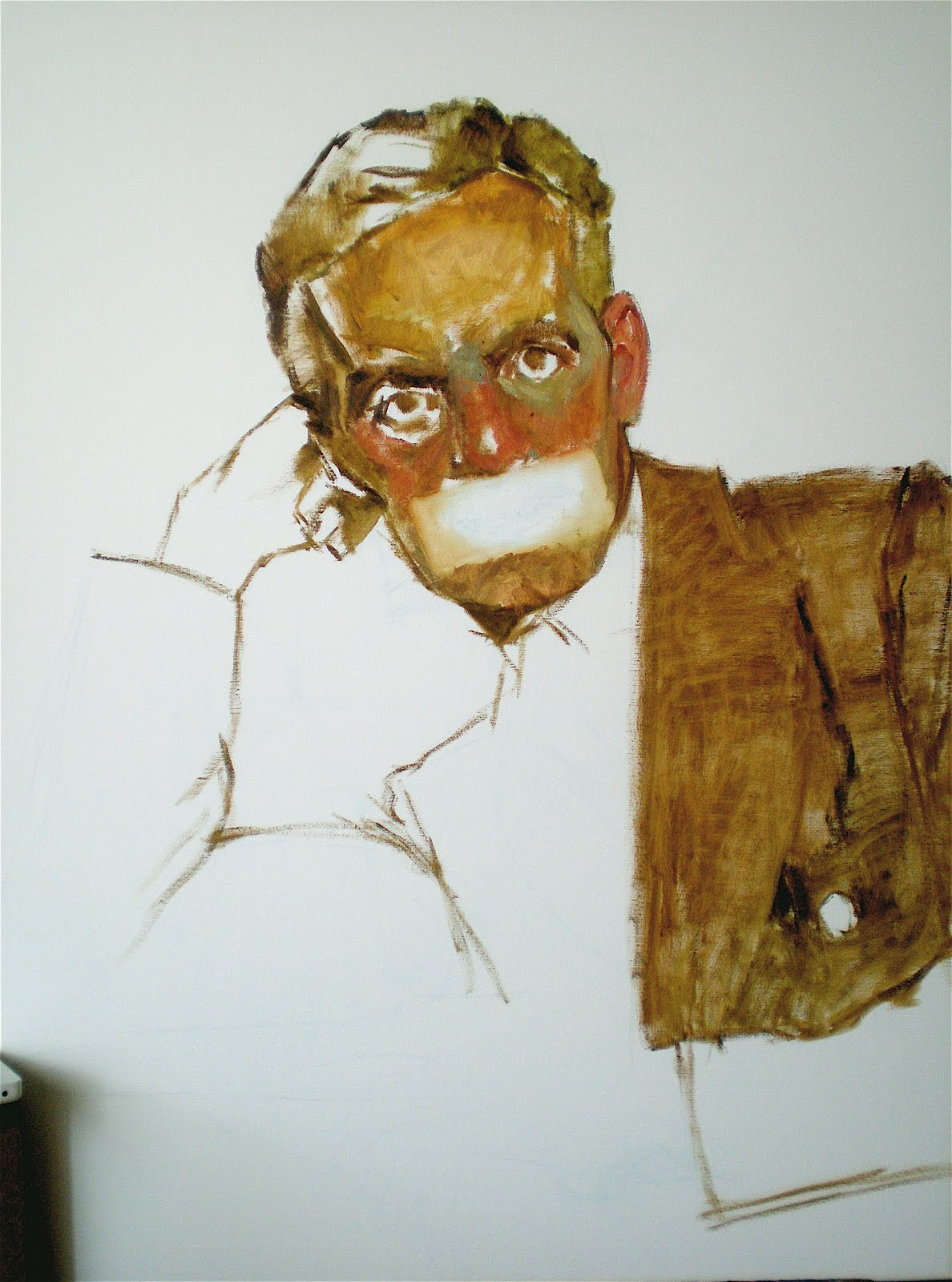 Michael J. Peery: New Painting-A portrait of Eugene O'Neill